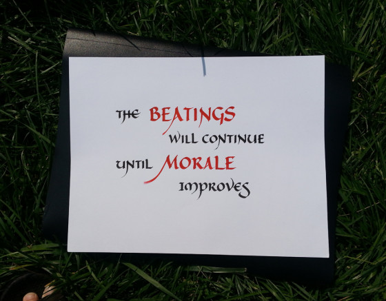 The Beatings Will Continue | The University of Abject Submission